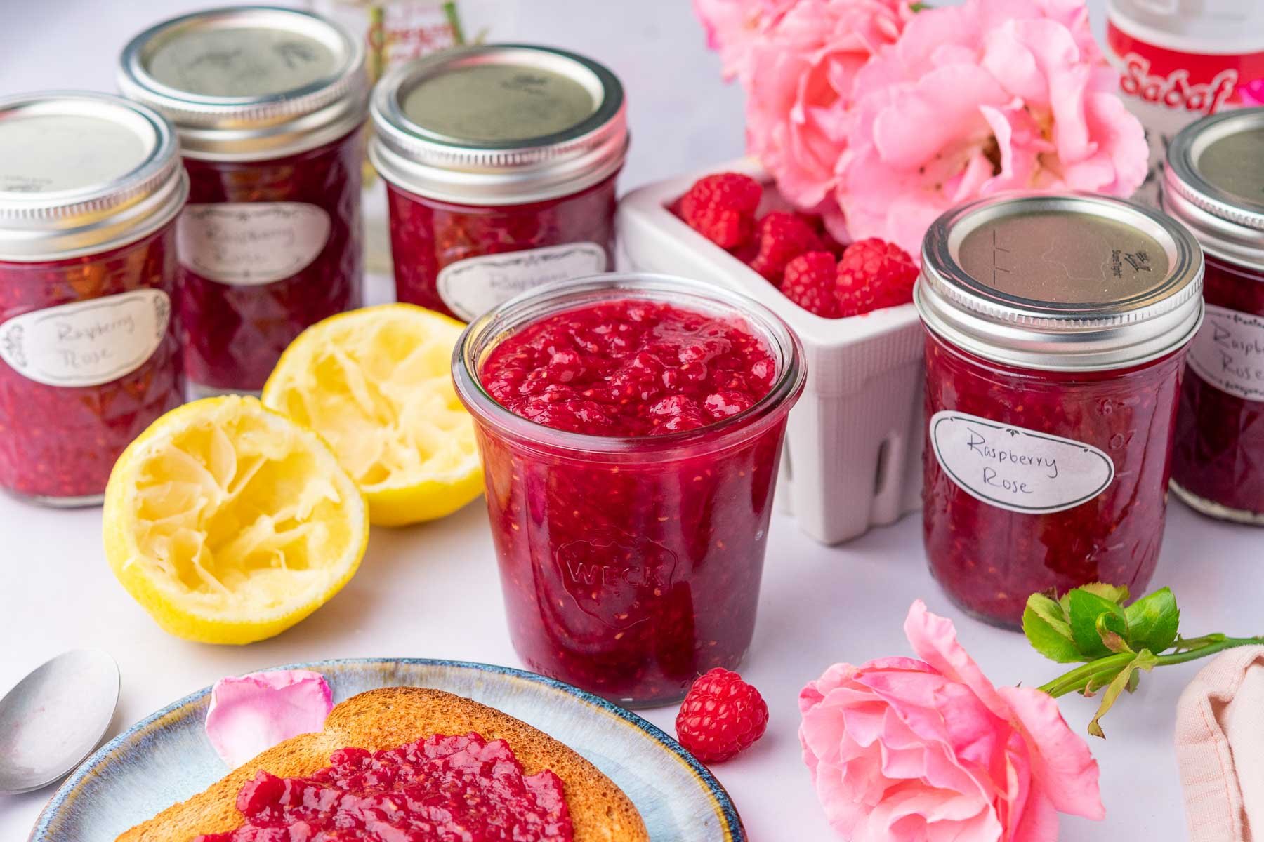 Raspberry Rose Jam [No Pectin] – Sourdough Brandon